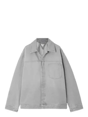 Bottega Veneta Distressed Denim Jacket - Gray