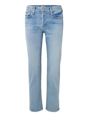 MOTHER Hiker Hover Mid-rise Straight-leg Jeans - Blue