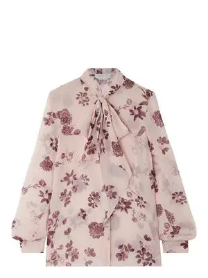 Gabriela Hearst Shildon Floral-print Silk-chiffon Blouse - Pink