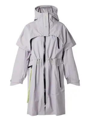 Adidas By Stella McCartney Truenature Rain.rdy Recycled-shell Hooded Jacket - Gray
