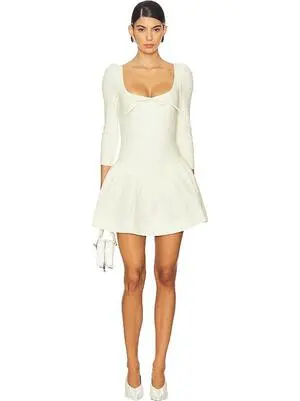 For Love & Lemons Aliyah Pointelle Mini Dress - Cream