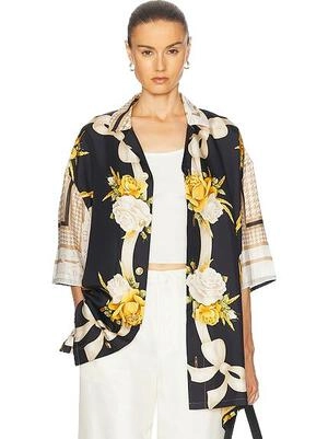 J. LOGAN HOME Vintage Maison Silk Shirt - Multi