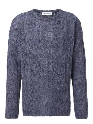Our Legacy Popover Cable-knit Wool-blend Sweater - Blue