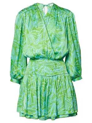 Poupette St Barth Colleen Printed Minidress - Blue