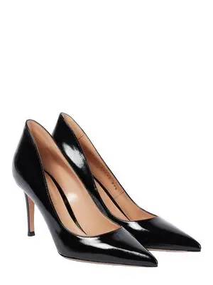 GIANVITO ROSSI Gianvito Rossi Ellipsis 85 Patent Leather Pumps