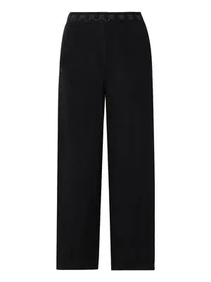 BODE Johnny Cotton Straight-leg Trousers - Black