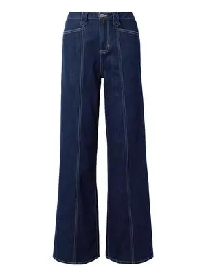 Johanna Ortiz Navegar High-rise Wide-leg Jeans - Blue