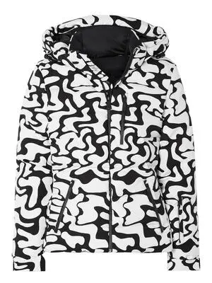 Aztech Mountain Ed Curtis Nuke Printed Down Ski Jacket - White