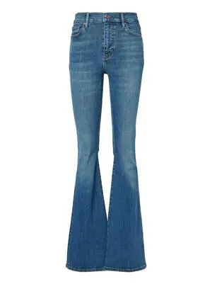 FRAME Frame Le High Flare High-Rise Flared Jeans Blue
