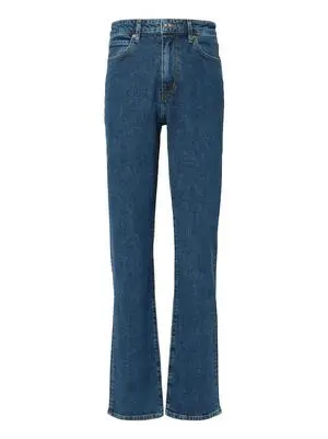 FRAME The Ruler High-rise Straight Jeans - Blue