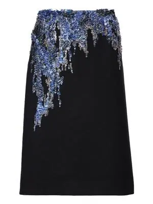 DRIES VAN NOTEN Dries Van Noten Sequined Wool-Blend Midi Skirt