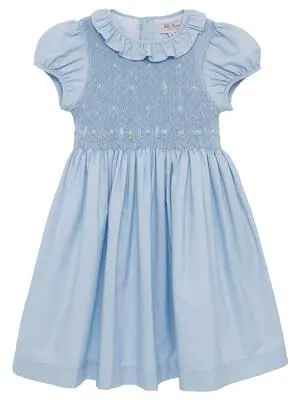Trotters Cotton Willow Rose Dress - Blue