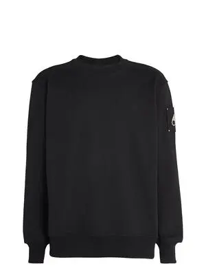 Moose Knuckles Hartsfield Crewneck Sweatshirt With Logo Detail - Black