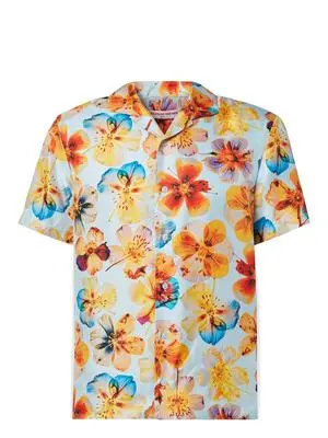 Orlebar Brown Hibbert Floral Silk Bowling Shirt - Multicoloured