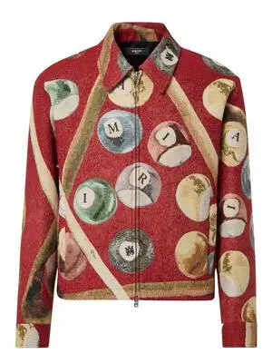 Amiri Billiards Tapestry Blouson Jacket - Red