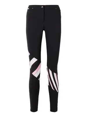Emilio Pucci Paneled Printed Stretch-shell Ski Pants - Black