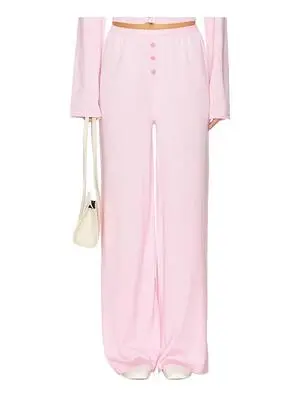 SNDYS. August Button Pants - Blush