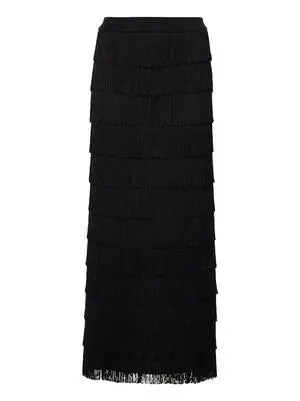 Dorothee Schumacher Maxi Skirt With Fringe - Black