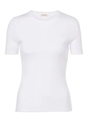 NILI LOTAN Elin Cotton Jersey T-shirt - White