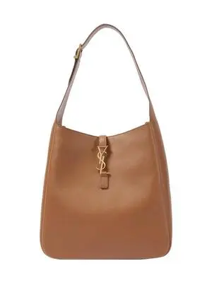 Saint Laurent Le 5 A 7 Supple Large Leather Shoulder Bag - Brown