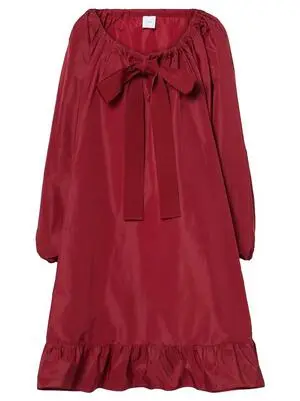 PATOU Frilled Ruffled Midi Dress - Red