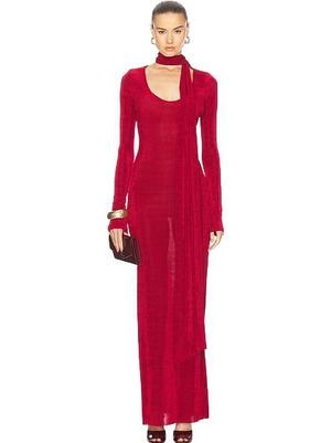 SEROYA Rashelle Maxi Dress - Ruby Red