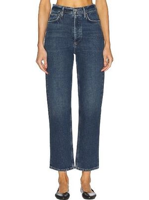AGOLDE 90's Pinch Waist Crop Jeans - Solace