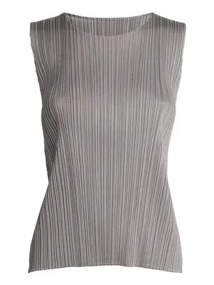 Issey Miyake Sleeveless Top - Grey