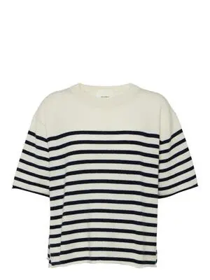 LISA YANG Striped Cashmere T-shirt - Multicoloured