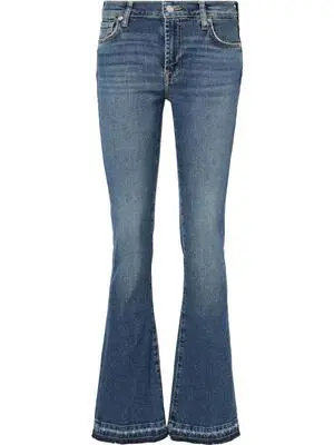 7 For All Mankind Tailorless Mid-rise Bootcut Jeans - Blue