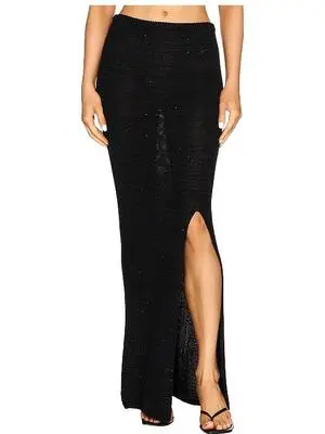 ASTA RESORT Carolina Maxi Skirt - Black