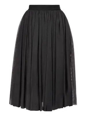 Dolce & Gabbana Dolce&Gabbana Gathered Tulle Midi Skirt Grey