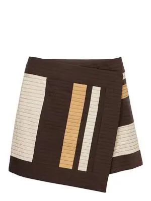 SIR. Savanna Striped Cotton Wrap Skirt - Multicoloured