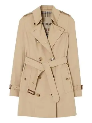 Burberry Chelsea Short Trench Coat - Yellow