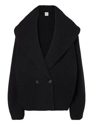 TOTEME Wool-blend Cardigan - Black