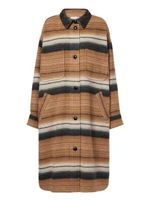 MARANT ETOILE Djilaga Wool-blend Coat - Brown