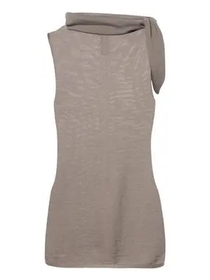 Rick Owens Sleeveless Wool Top - Grey