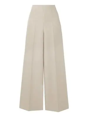 RÓHE Cotton-twill Wide-leg Trousers - Neutrals