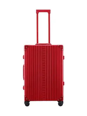ALEON Traveler Checked 26 Suitcase - Ruby
