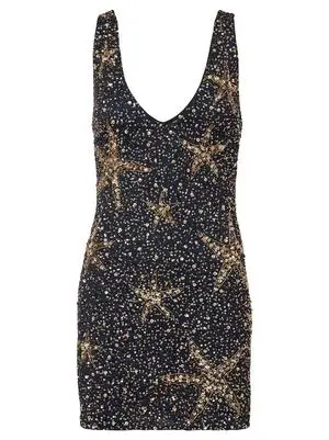 Rixo Rixo Starfish Sequined Mini Dress Multicoloured