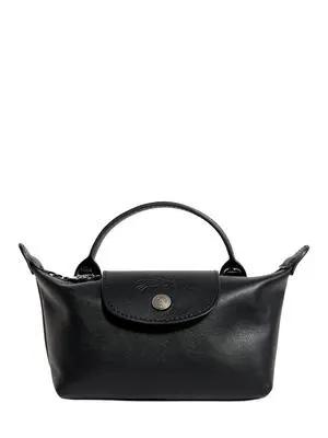 Longchamp Le Pliage Xtra Leather Pouch - Black