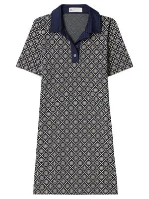 Tory Burch Jacquard-knit Mini Dress - Blue