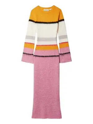ZANKOV Matilda Striped Brushed Knitted Maxi Dress - Multi