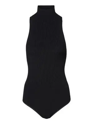 Alaïa Alaia Halterneck Jersey Bodysuit Black