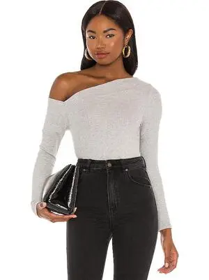 Michael Lauren Maples Long Sleeve Top - Grey