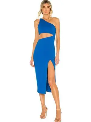 Nbd Kody Cutout Midi Dress - Blue