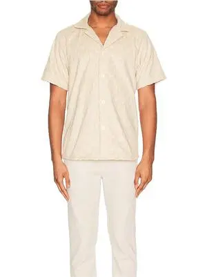 Oas Beige Machu Cuba Terry Shirt In . Also - Brown