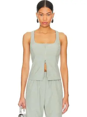 Amanda Uprichard Violet Top - Sage