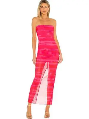 H:OURS Rios Maxi Dress - Fuchsia