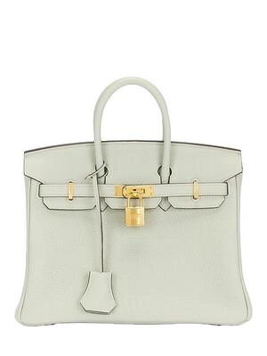 FWRD RENEW Hermes Clemence Birkin 25 Handbag - Mint
